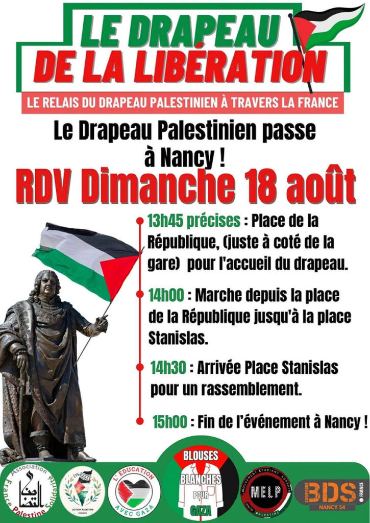 Nancy : Le drapeau de la liberté