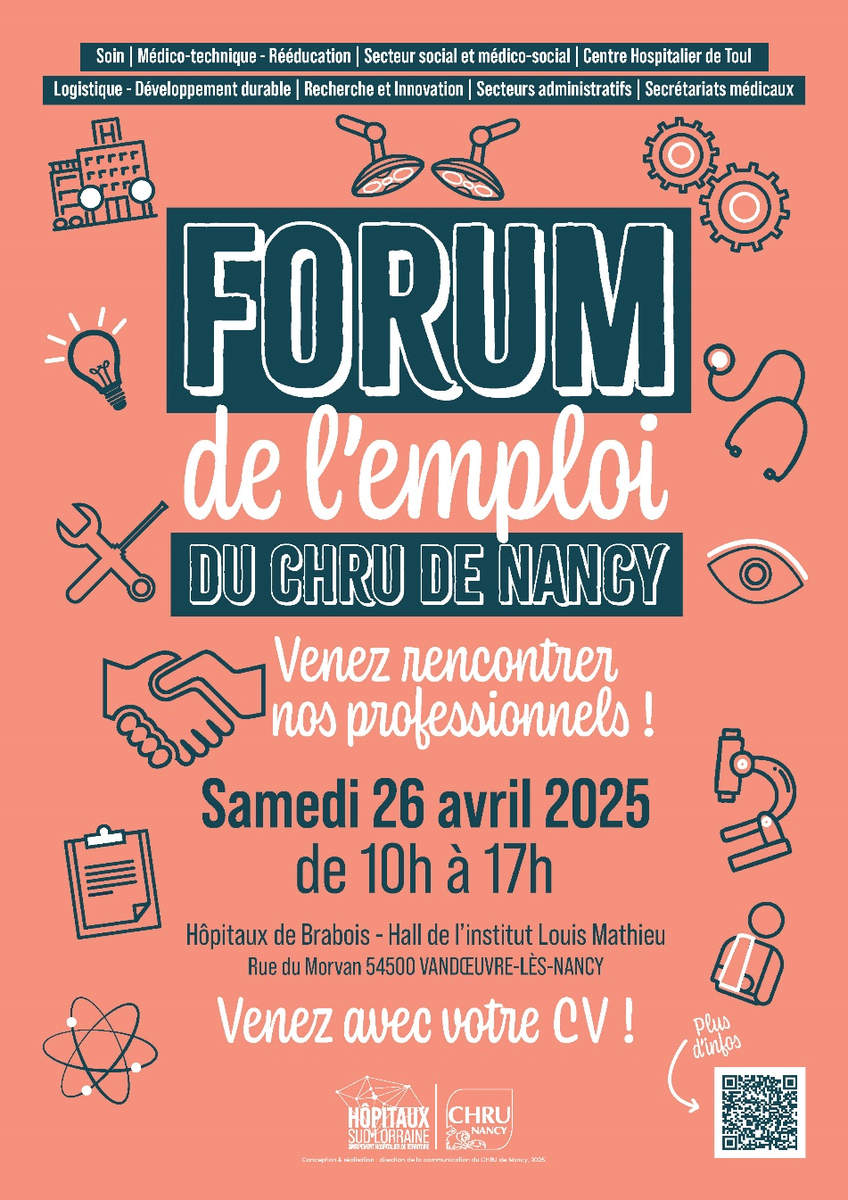 Le CHRU de Nancy recrute et renouvelle son forum de l’emploi