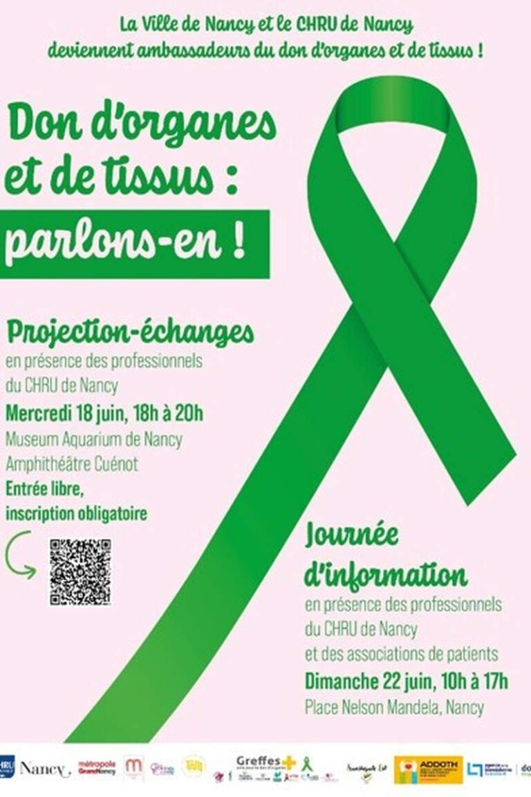 Le CHRU de Nancy labellisé « Hôpital ambassadeur du don d’organes